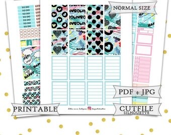 Printable Planner Stickers by DesignStickerStore on Etsy