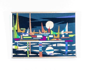 Colorblock art | Etsy