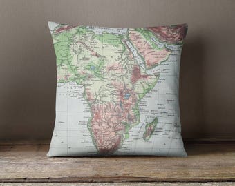World map pillow | Etsy