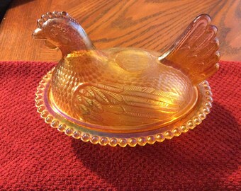Chicken candy dish | Etsy