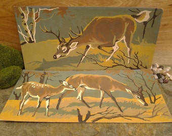 Paint by number deer | Etsy