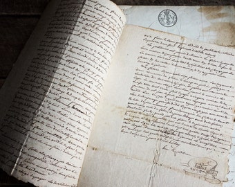 French script paper | Etsy