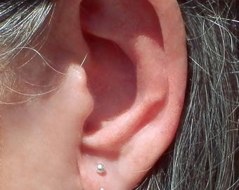 Second hole earrings | Etsy