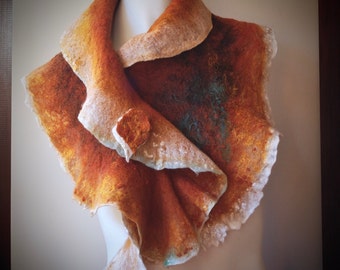 Burnt orange scarf | Etsy