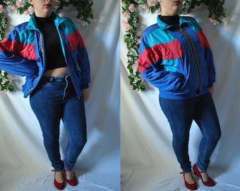 80s bomber jacket | Etsy