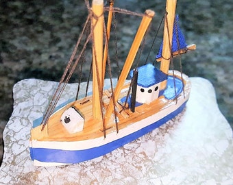 Wooden toy boat | Etsy