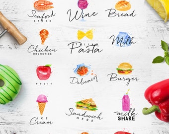 Food logo | Etsy