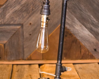 Iron pipe lamp | Etsy