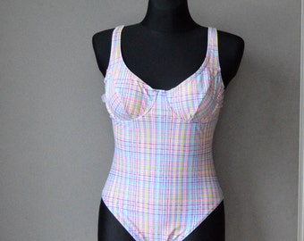 Checkered swimsuit | Etsy