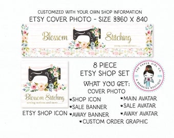 Sewing shop banner | Etsy