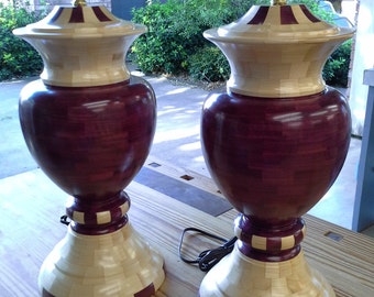 Handmade wood lamp | Etsy