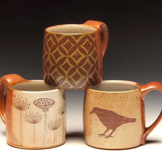 Handmade pottery by Evelyn Ward by EvelynWardPottery on Etsy