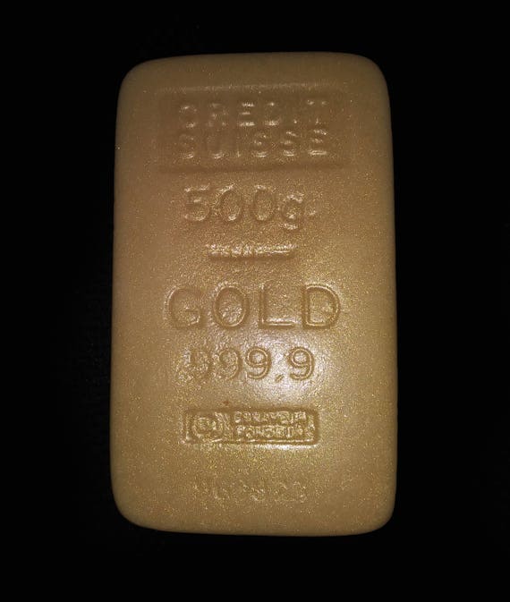 Handmade Gold Bar Soap for Women
