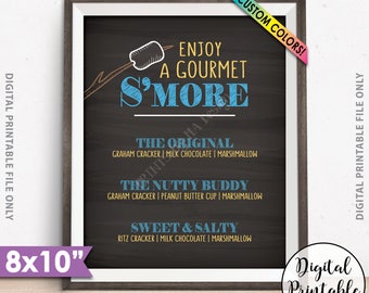 Smores menu | Etsy