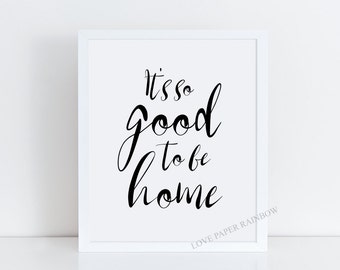 Good to be home | Etsy
