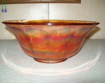 Fluted glass bowl | Etsy