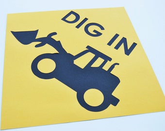 Dig in sign | Etsy