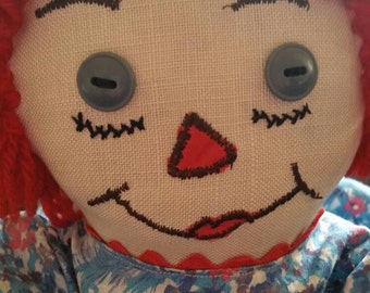 Raggedy ann face | Etsy