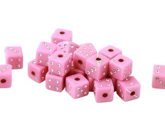 Pink dice | Etsy