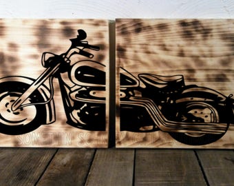 Motorcycle decor | Etsy