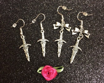 Knife earrings | Etsy