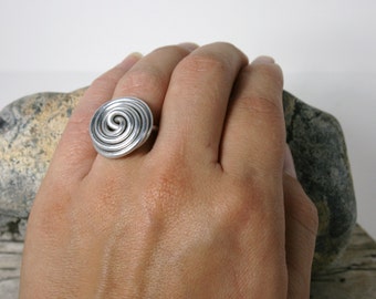 Spiral ring | Etsy