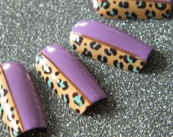 Handpainted nails | Etsy