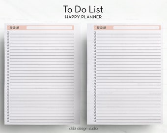 EDITABLE Printable To Do List Printable Shopping List