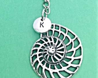 Sea shell keychain | Etsy