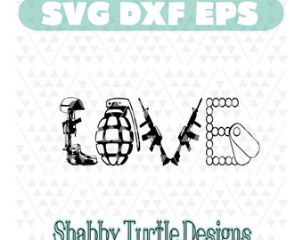 Military cricut svg | Etsy