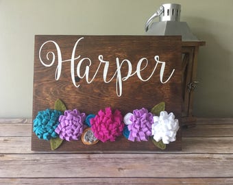 Felt wall flower | Etsy