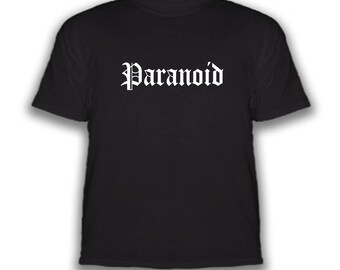 Paranoid | Etsy