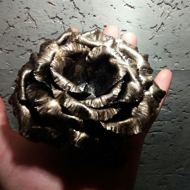 Wrought iron rose wrought tulips and calla lilies: by SmeLars