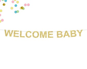 Welcome baby banner | Etsy