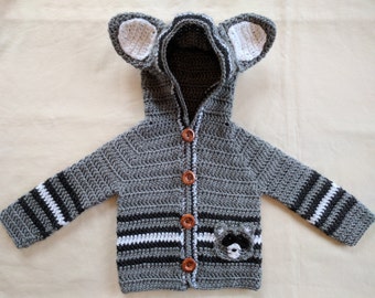 Raccoon sweater | Etsy