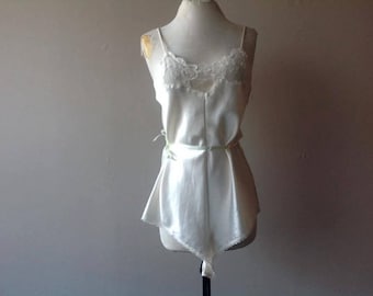 Satin teddy romper | Etsy