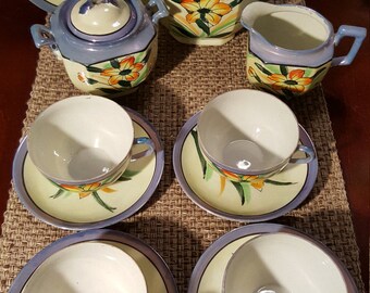 Blue lusterware | Etsy