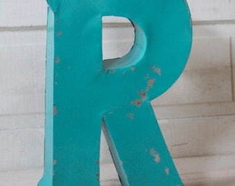 Metal letter r | Etsy
