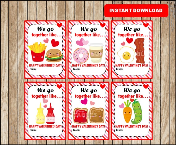 We go together like Valentine Day Cards Happy