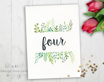 Garden table numbers | Etsy