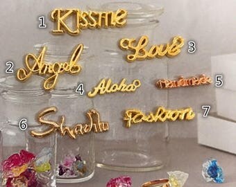 Letter embellishments | Etsy