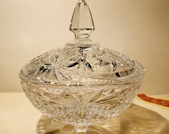 Crystal candy dish | Etsy