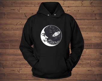 Moon hoodie | Etsy