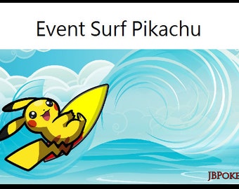 Surfing pikachu | Etsy