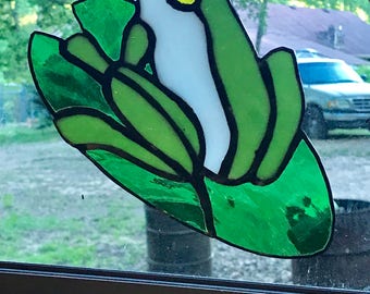 Stained glass frog | Etsy