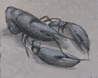 Crawfish painting | Etsy