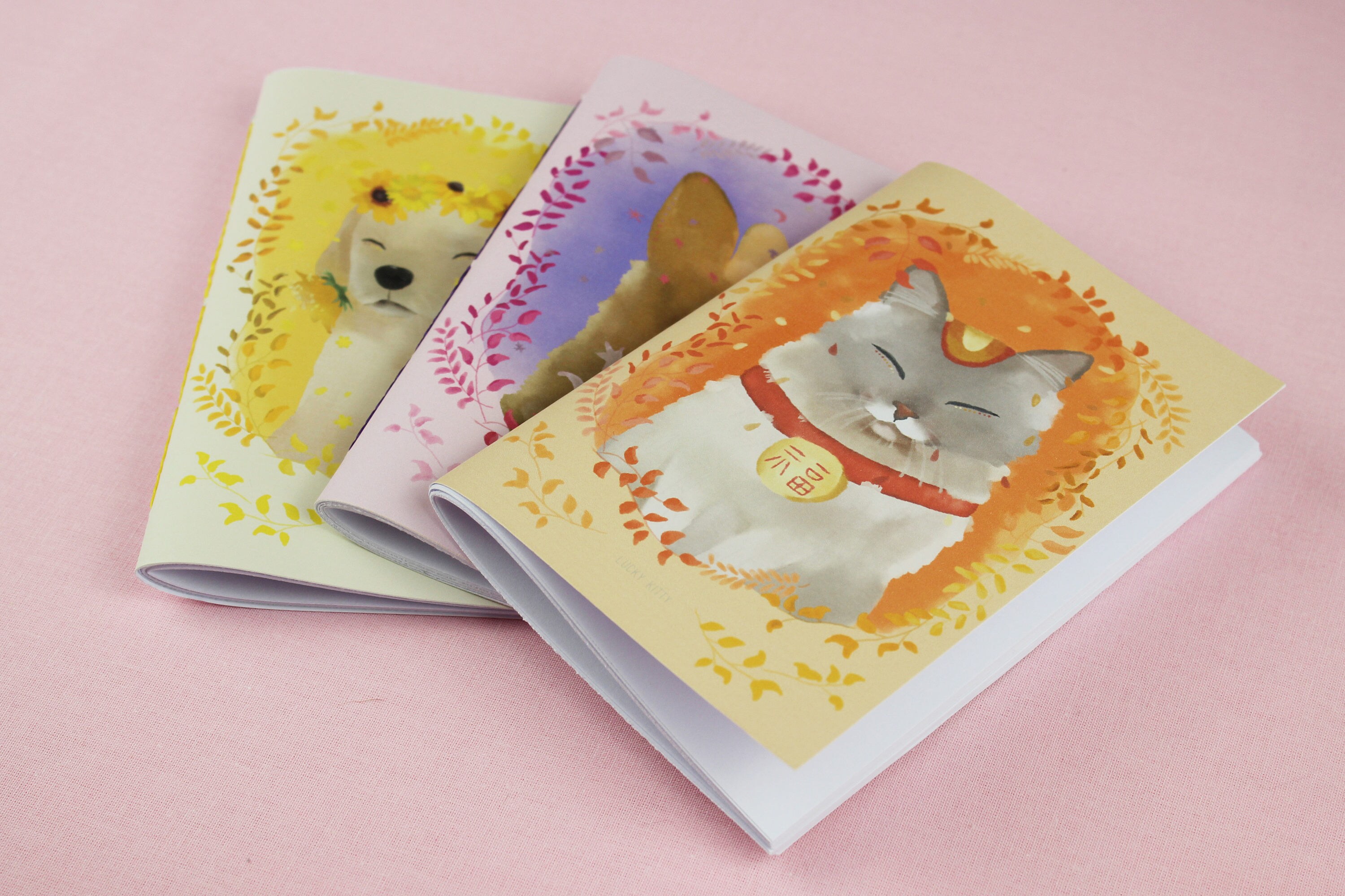 Animal Notebook Set / Cute Notebook / Friend gift / Animal