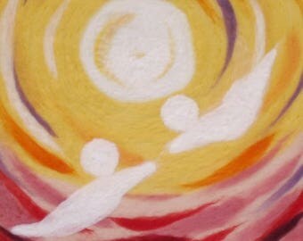 Abstract angel art | Etsy