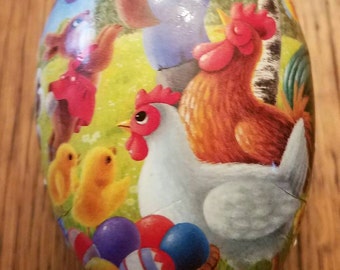 Paper mache chickens | Etsy