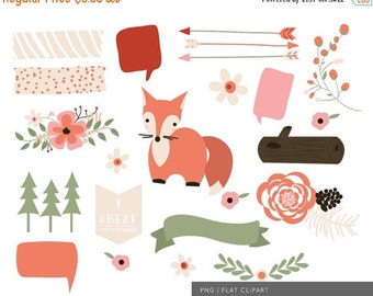 Unique foxes clip art related items | Etsy